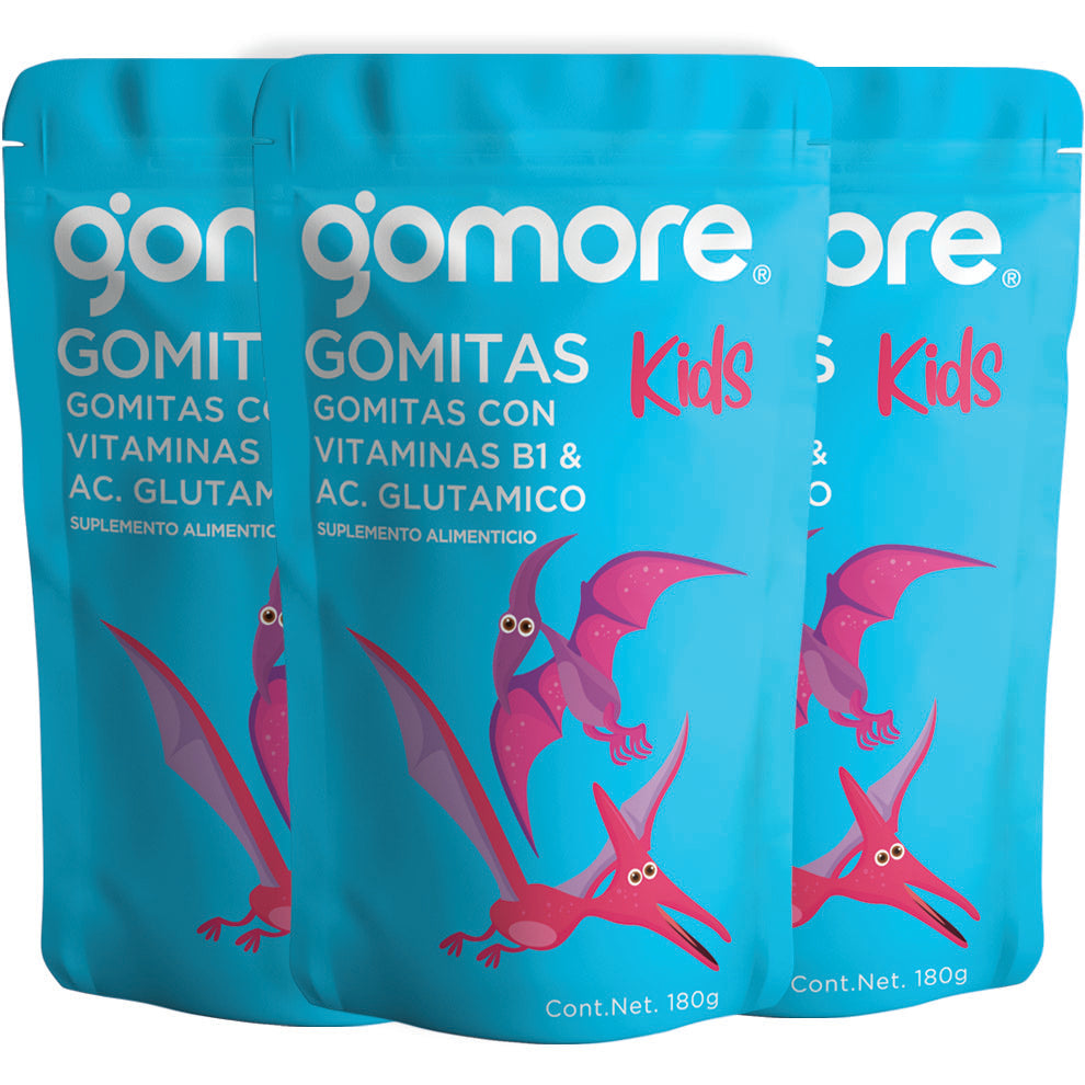 Go More Kids Vitaminas B1 & AC Glutamico (Pack 3 Bolsas) – www.gomore ...