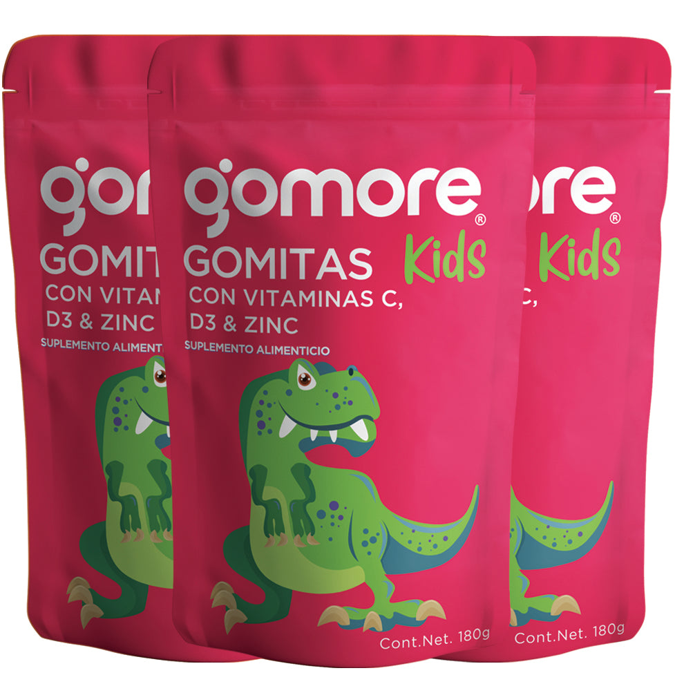 Go More Kids con Vitamina C, D3 & Zinc (Pack de 3 Bolsas) – www.gomore ...